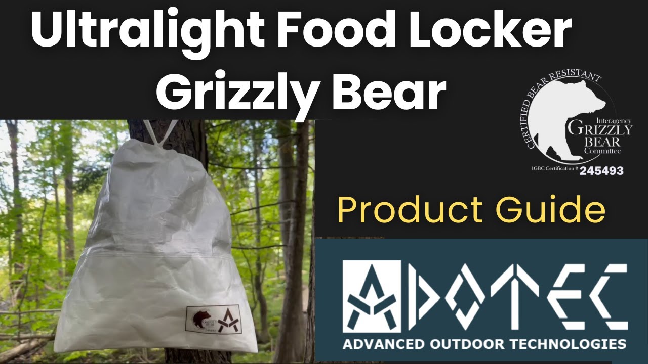 Ultralight Bear Locker: Grizzly Bear Resistant Food Bag - YouTube