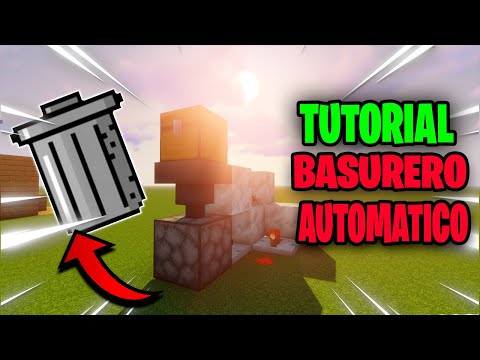 Como hacer un basurero automático en minecraft tutorial - YouTube
