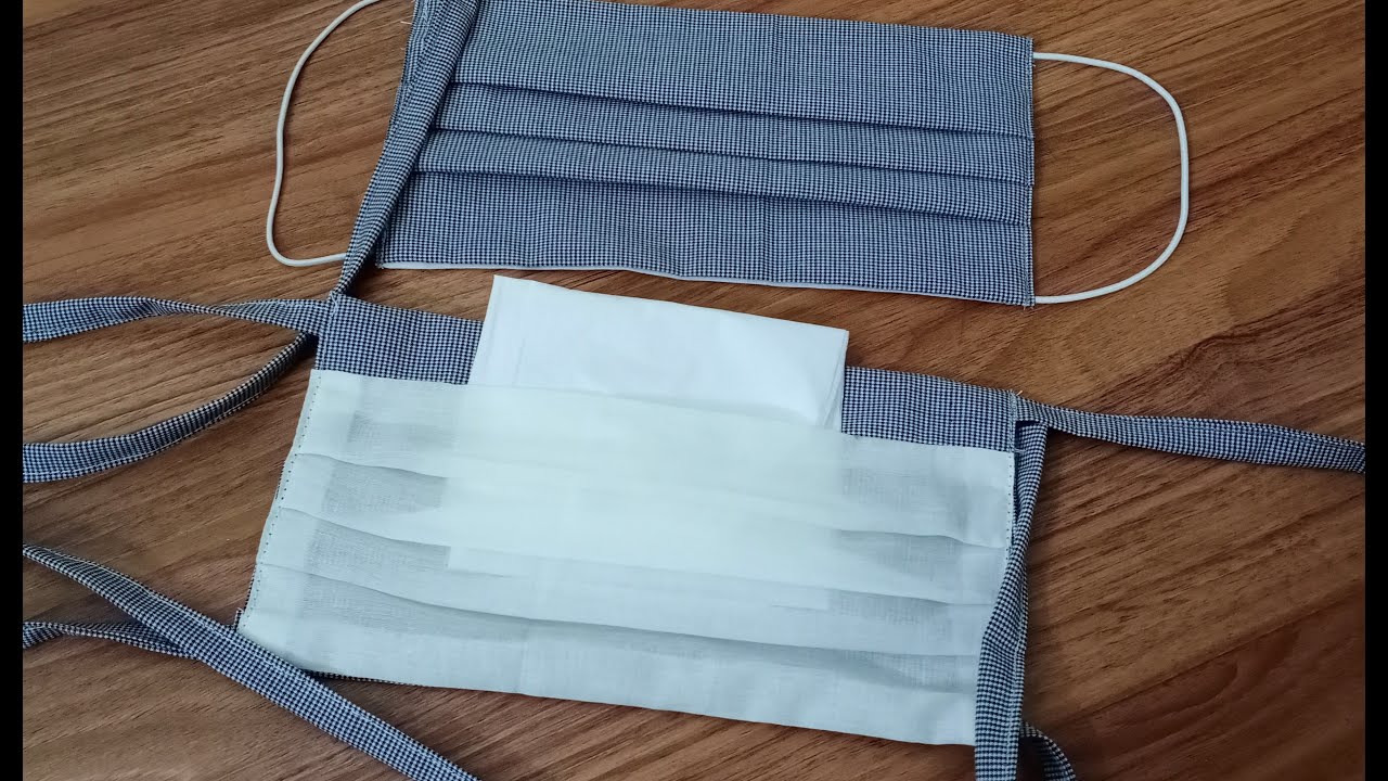 How to Make Face Mask with Filter Pocket - YouTube