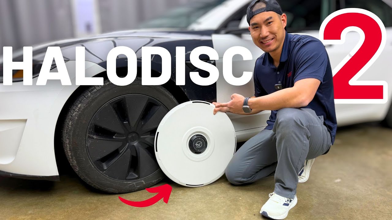 Check Out These NEW Haloblk Wheel Covers For Teslas - YouTube