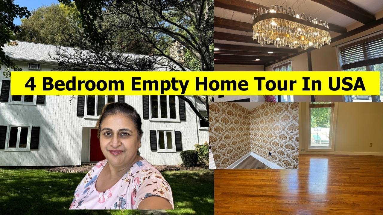My Empty Home Tour | 4 Bedroom House in America | Home Tour | Simple ...