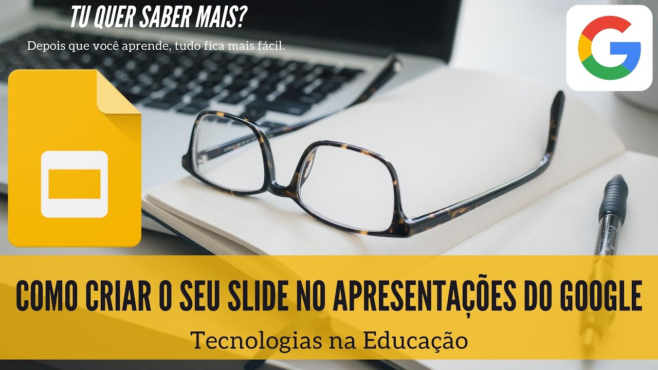 Como criar o seu Slide no Apresentações do Google ? - YouTube