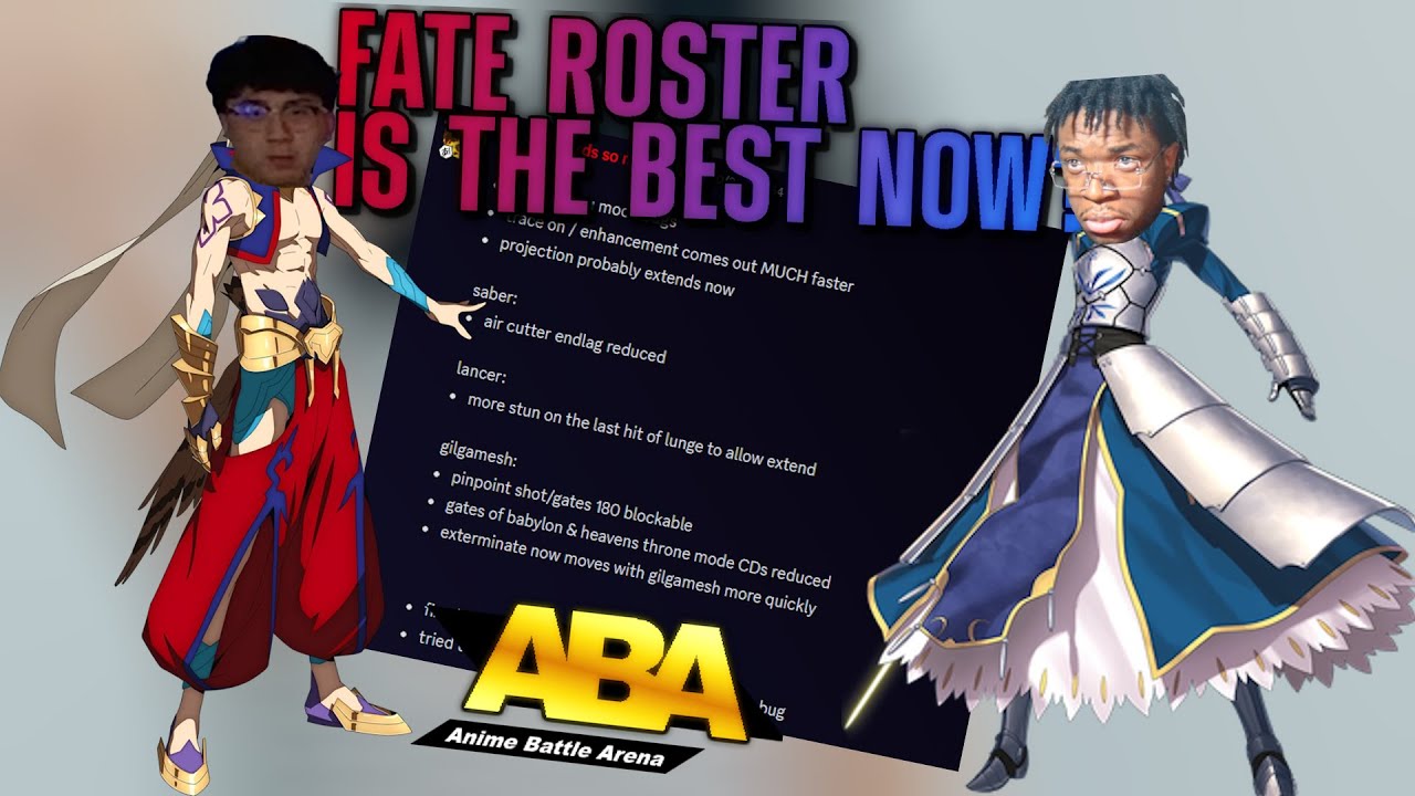 The Fate Roster Is Now The Current Best Roster? | Anime Battle Arena ...