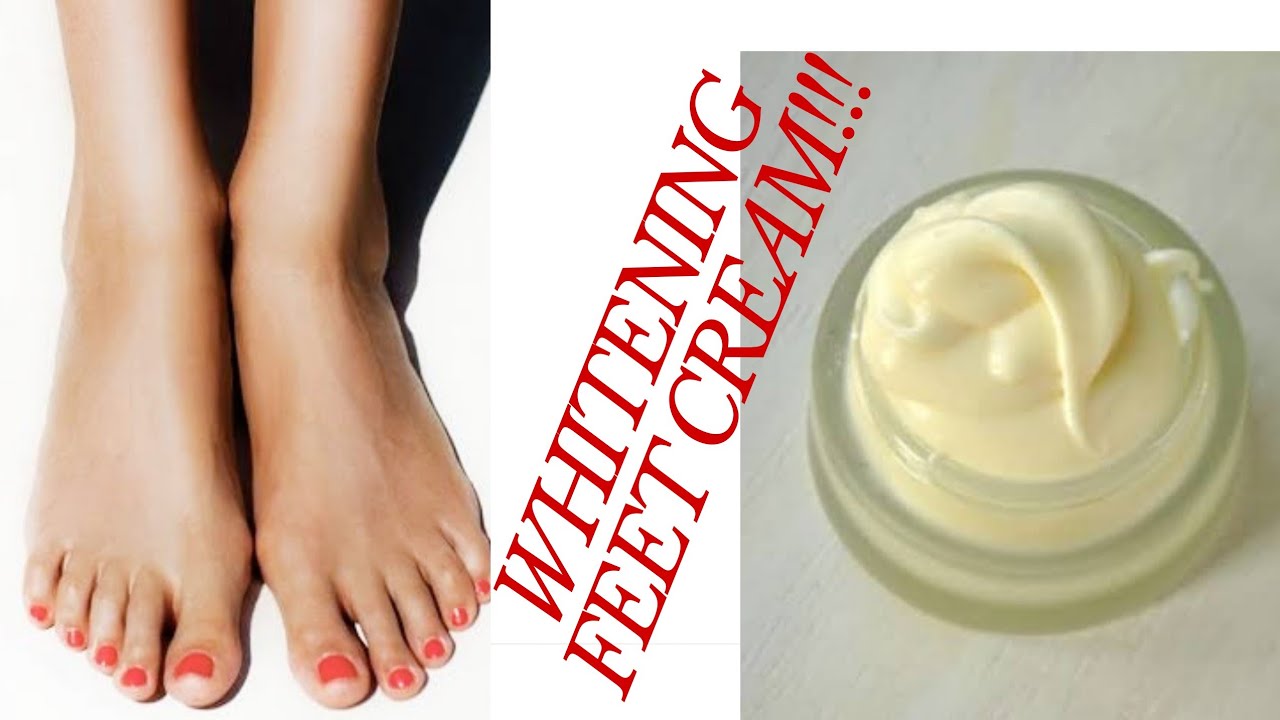 AMAZING WHITENING FEET CREAM| DARK FEET REMEDY - YouTube