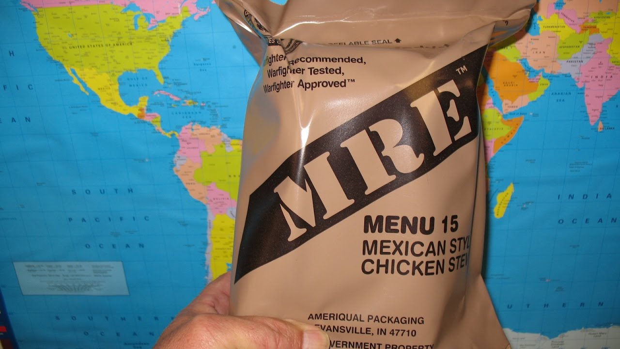 US MRE 2012 Menu 15 Review, Mexican Chicken Stew - YouTube