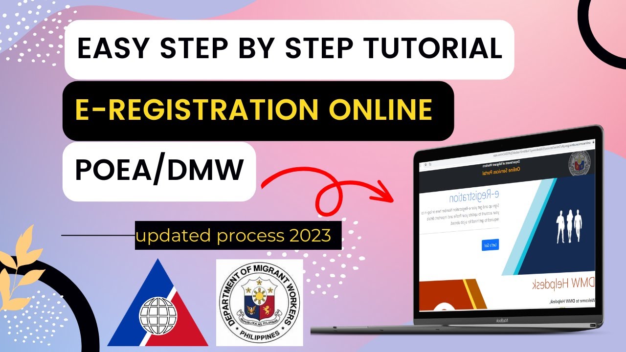 PAANO MAG REGISTER SA POEA/DMW E-REGISTRATION ONLINE NEW SYSTEM 2023 ...