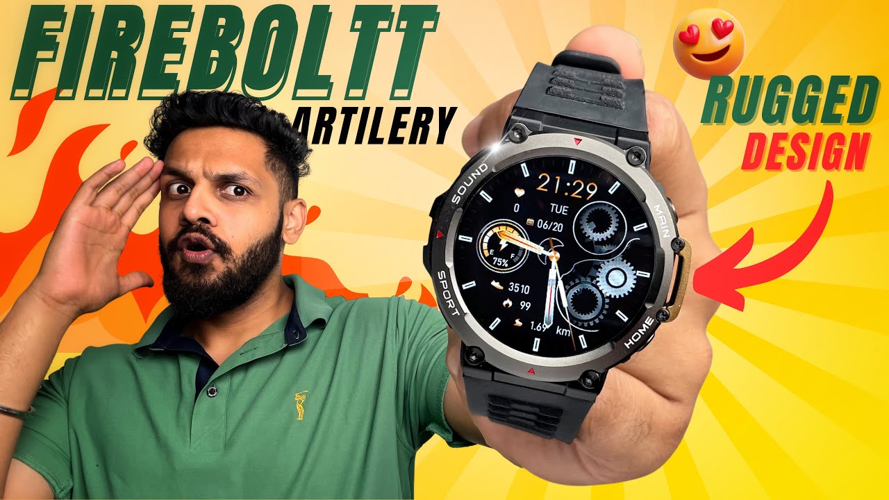 Fire bollt Artillery Unboxing & review⚡️"BEST RUGGED SMARTWATCH"🤩 2499 ...