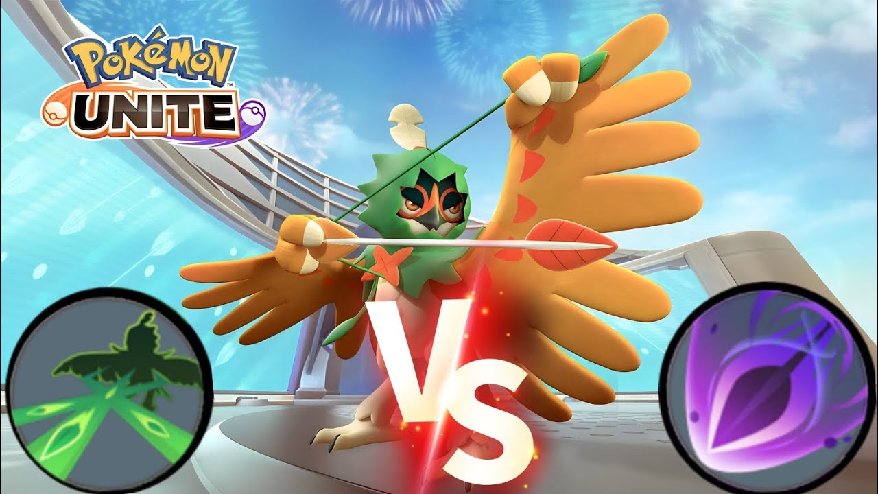 "Pokemon Unite Showdown:Best DECIDUEYE'S MOVES [Razor Leaf] vs. [Spirit ...