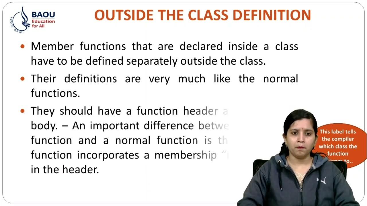 BSCCS, BSCCS-203, Block -02, Unit - 08, INTRODUCTION TO CLASSES AND OBJECTS- Part-2 - YouTube