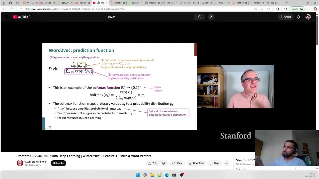Exploring CS 224N Stanford Course | Deep Dive into Natural Language Processing | Session 2 - YouTube