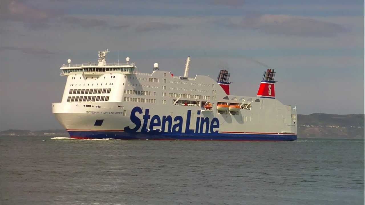 Stena Adventurer entering Dublin port - YouTube