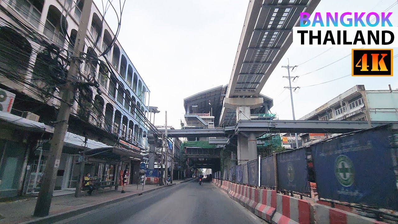 4K Driving around Lat Phrao Road From Imperial World Ladprao to Ladprao ...