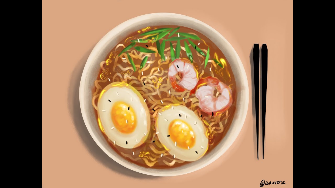 How to Draw Ramen (Speed Drawing) - YouTube