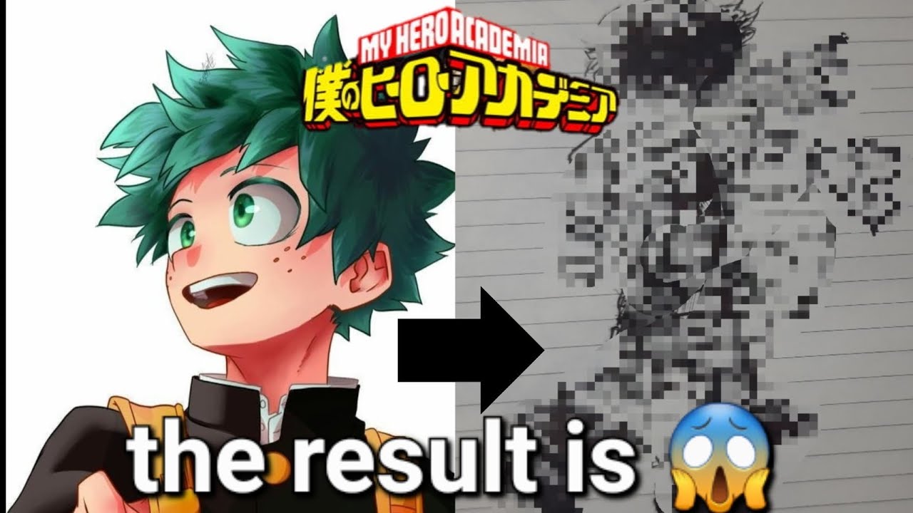 drawing deku step by step ️|| My Hero Academia || #deku #myheroacademia ...