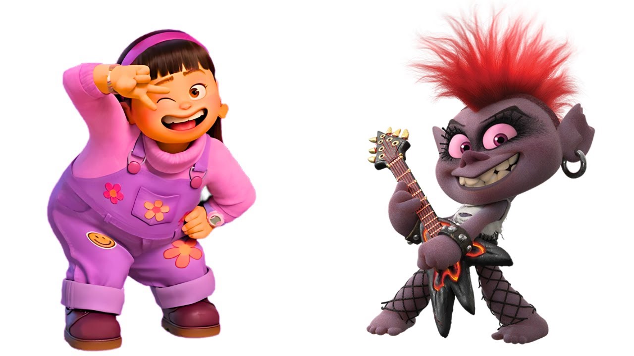 TURNING RED 2 MOVIE CHARACTERS AND THEIR FAVORITE TROLLS MOVIE ...