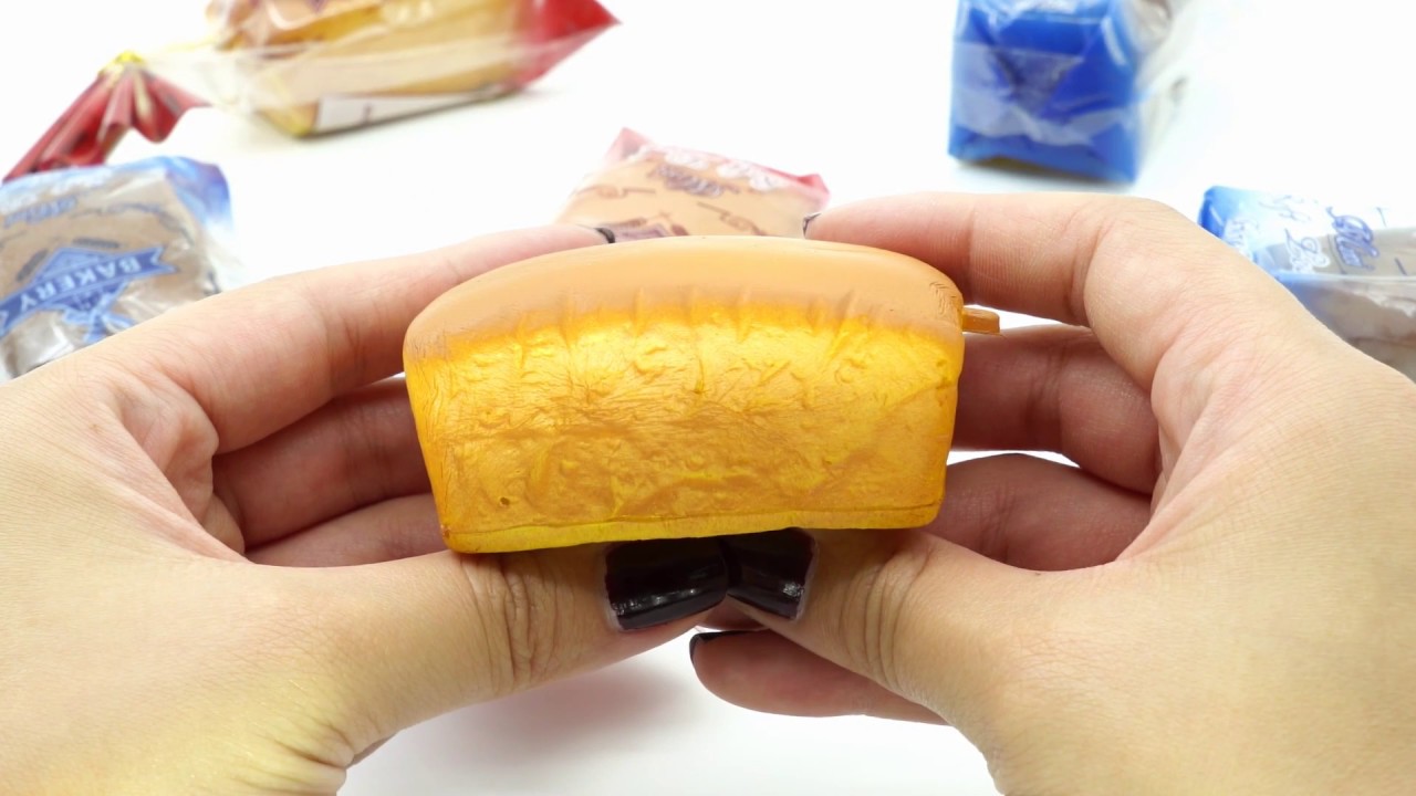 mini brown bread loaf squishy by cutie creative - YouTube