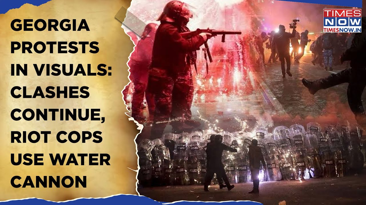 Georgia Protests In Visuals: Violent Clashes Over Russia-EU Divide ...