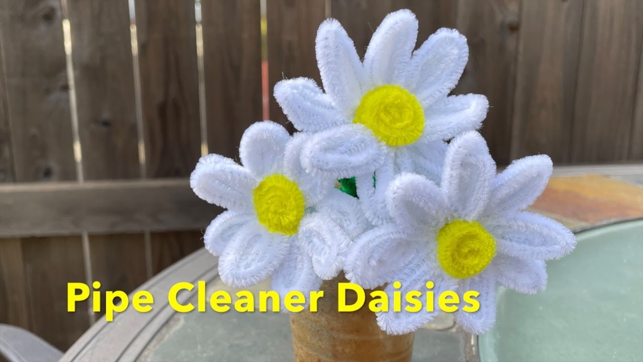 Pipe Cleaner Flowers - Daisy - YouTube