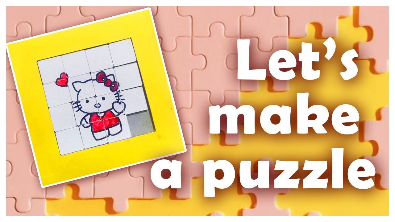 SIMPLE AND EASY PUZZLE MAKING TUTORIAL FOR KIDS. - YouTube