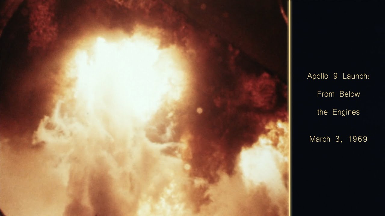 Apollo 9 Launch: From Below the Engines - March 3, 1969 - YouTube