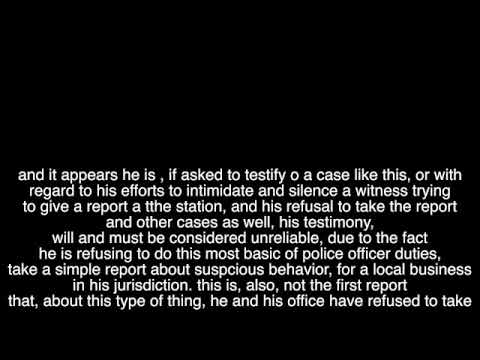 Lieutenant Mark Wuori Marquette Police Department, refuses to take ...