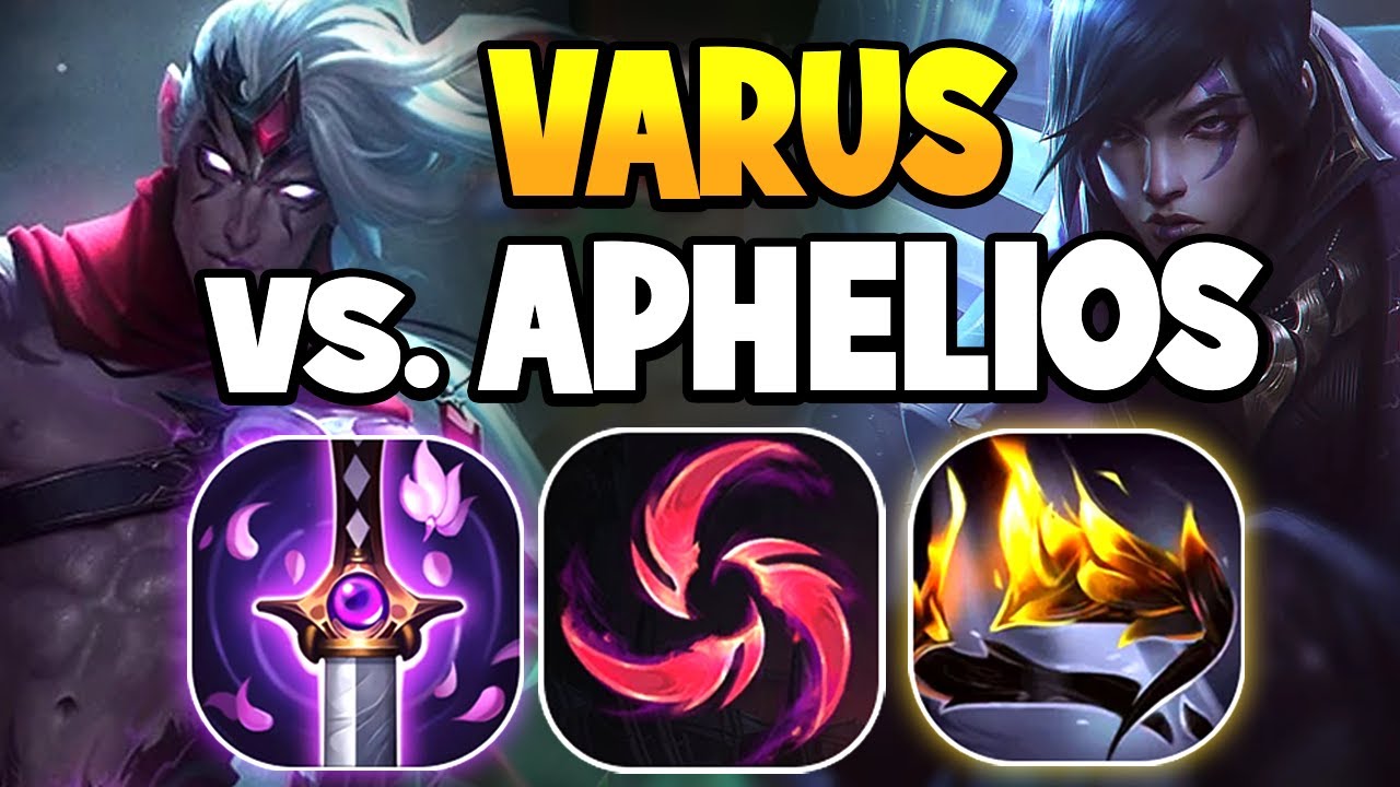 LETHALITY VARUS VS APHELIOS BOT LANE MATCHUP GAMEPLAY - YouTube
