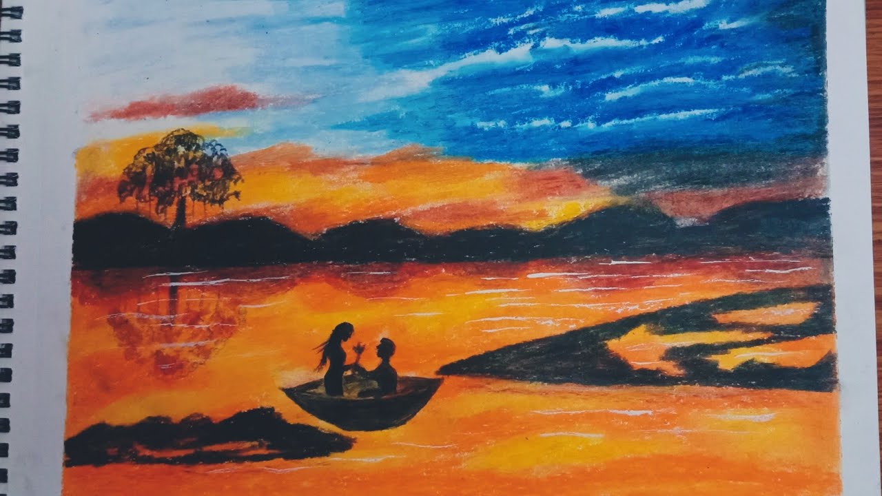 scenery drawing easy l cuple drawing romantic couple drawing using ...