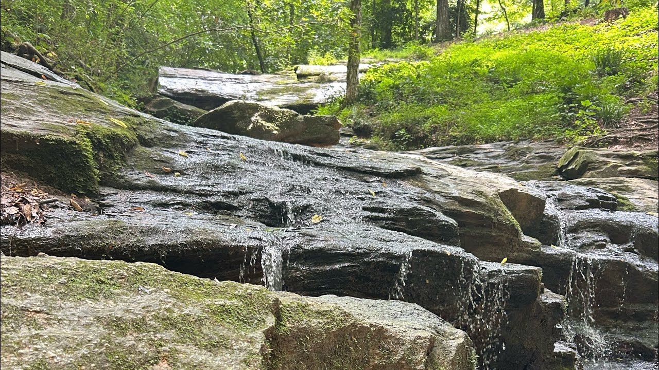 Hike to the secret waterfall in Henderson Park, Tucker, Georgia - YouTube