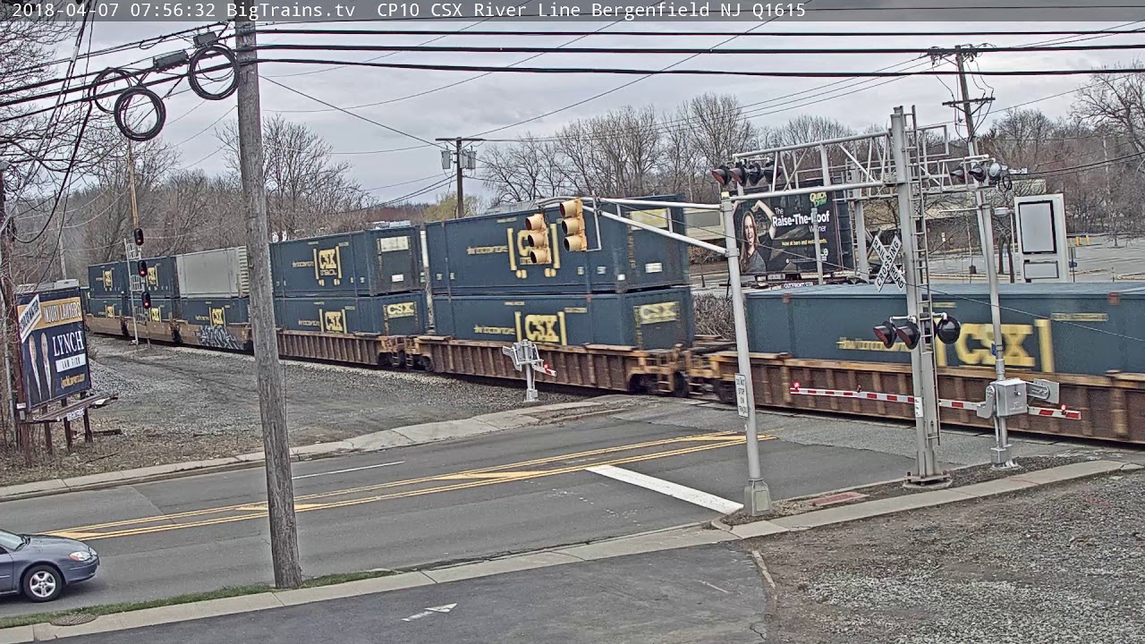 BigTrains.TV April 7 2018 07:56 sb stack trailers CSX Q010 - YouTube