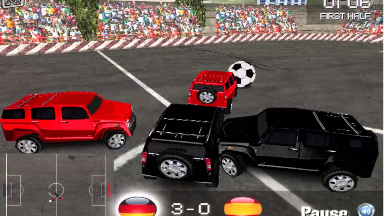 Football with cars / cartoon for kids - YouTube