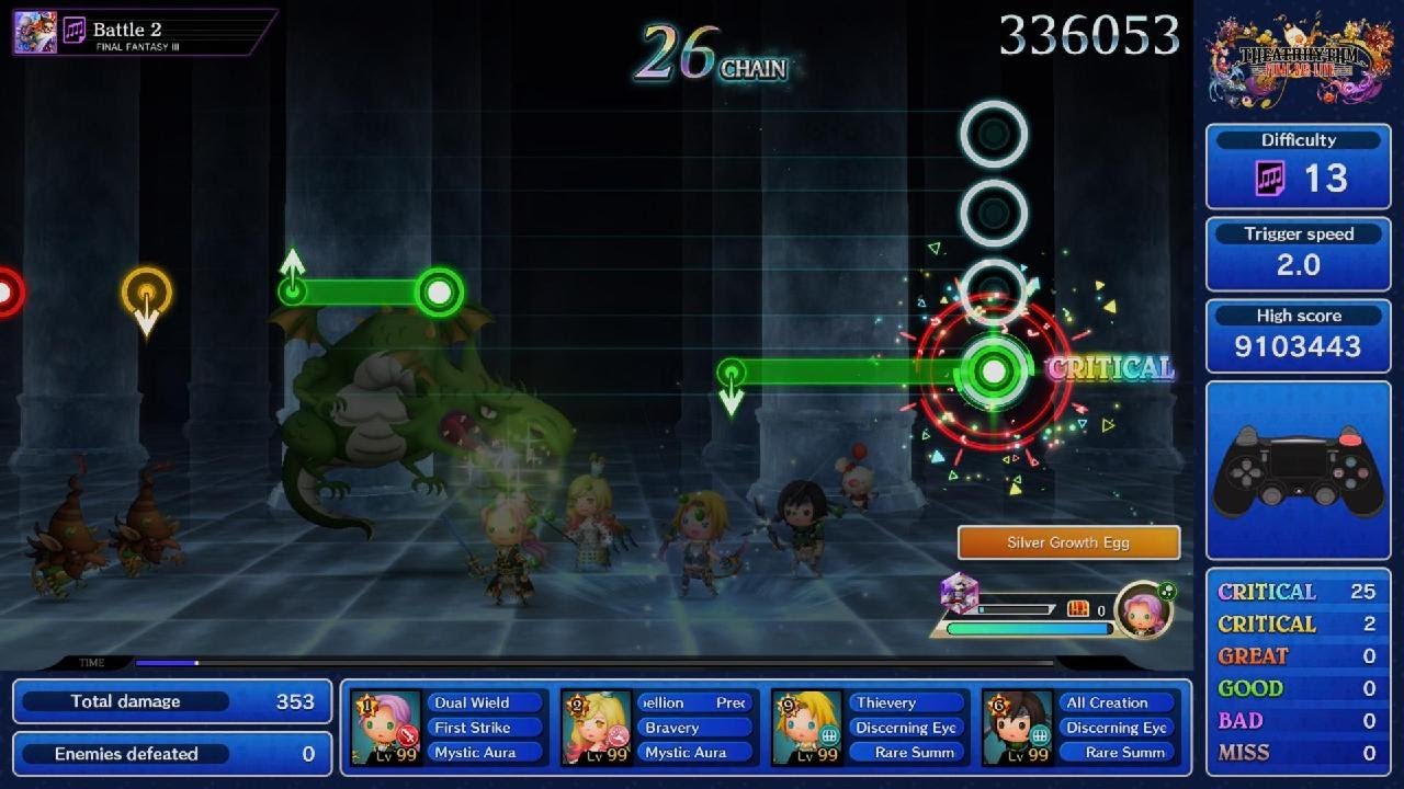 Theatrhythm Final Bar Line - FF3 Battle 2 - Supreme Perfect Chain 【シアト ...