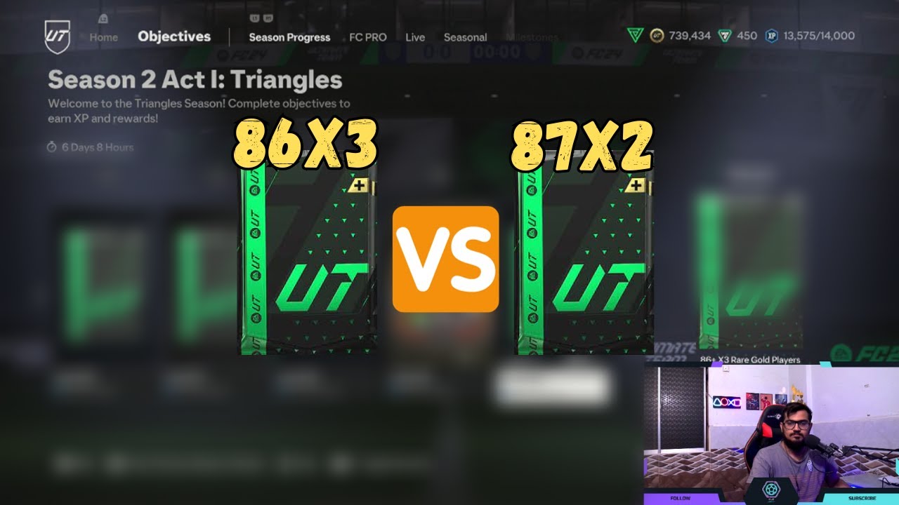  WHAT SHOULD YOU TAKE 86x3 VS 87x2 PLAYERS PACKS FC 24 YouTube