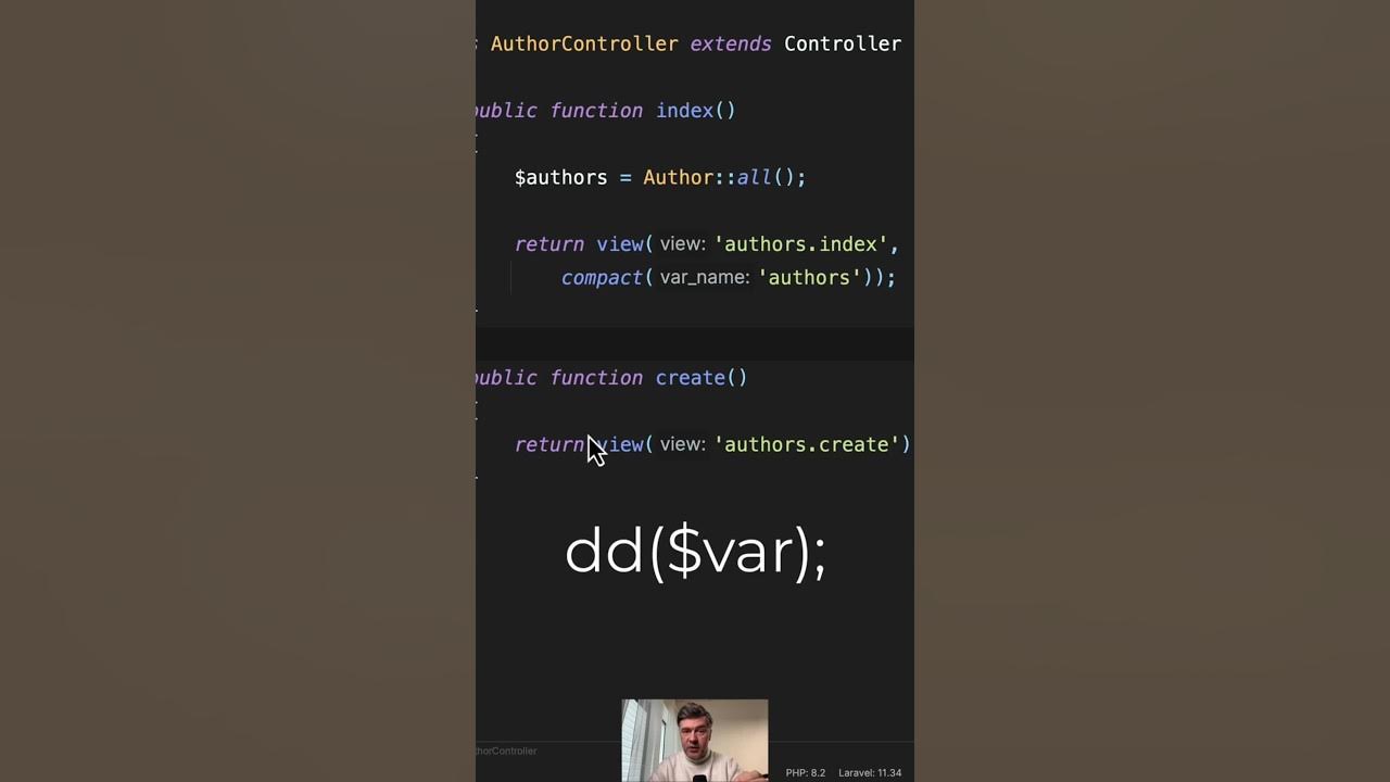 Two dd() Tricks in Laravel #laravel - YouTube