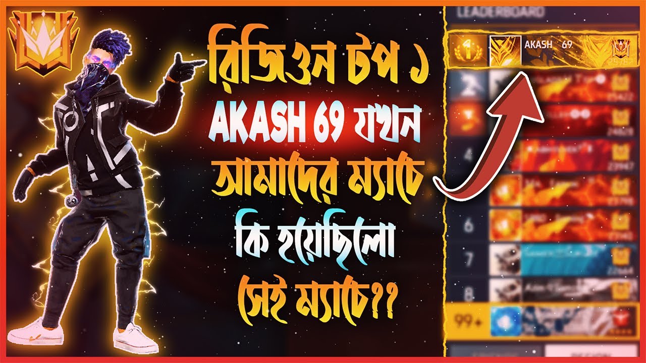 রিজিওন টপ ১ AKASH 69 এর স্কোয়াড একাই মেরে দিলাম?😱 কি হয়েছিলো ম্যাচে?🤔 | ALIF GAMING - YouTube
