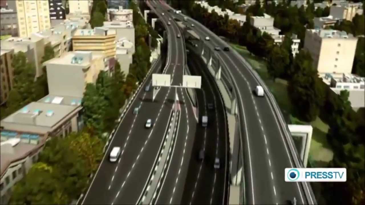 Tehran's Sadr elevated expressway inaugurated. - YouTube