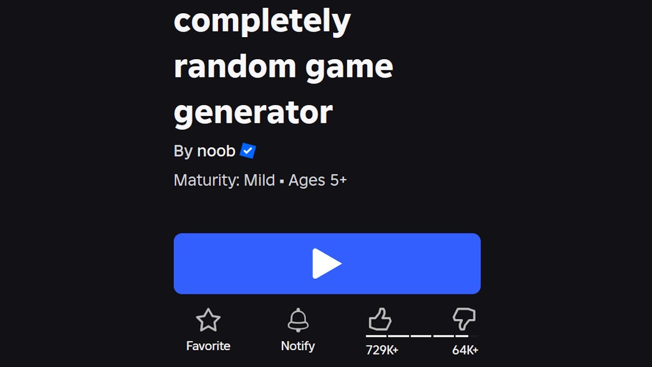 Playing Completely Random Roblox Games - YouTube