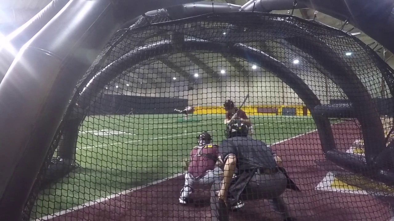 Seth Rosin Indoor Bullpen Jan 2017 - YouTube