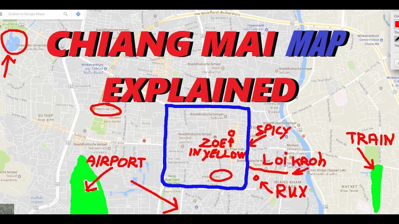 Map Of Chiang Mai