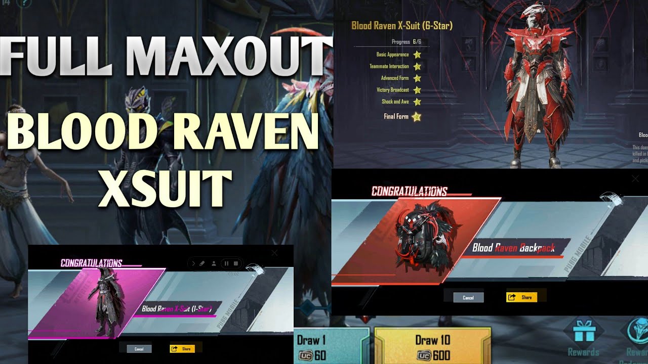FULL MAXOUT BLOOD RAVEN XSUIT | 55K UC LUCKY SPIN ♥ - YouTube