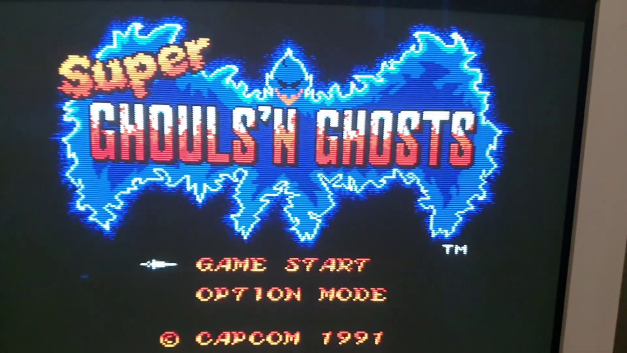 Crt 21pulgadas Super Ghouls N Ghost Snes(scanlines) - YouTube