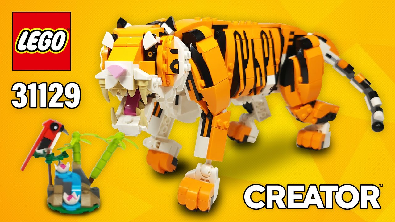 LEGO Majestic Tiger [31129] from Creator | Building Instructions Step ...