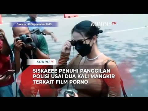 Tiba di Polda Metro, Siskaeee Siap Ditanya Kasus Film Porno Jaksel!
