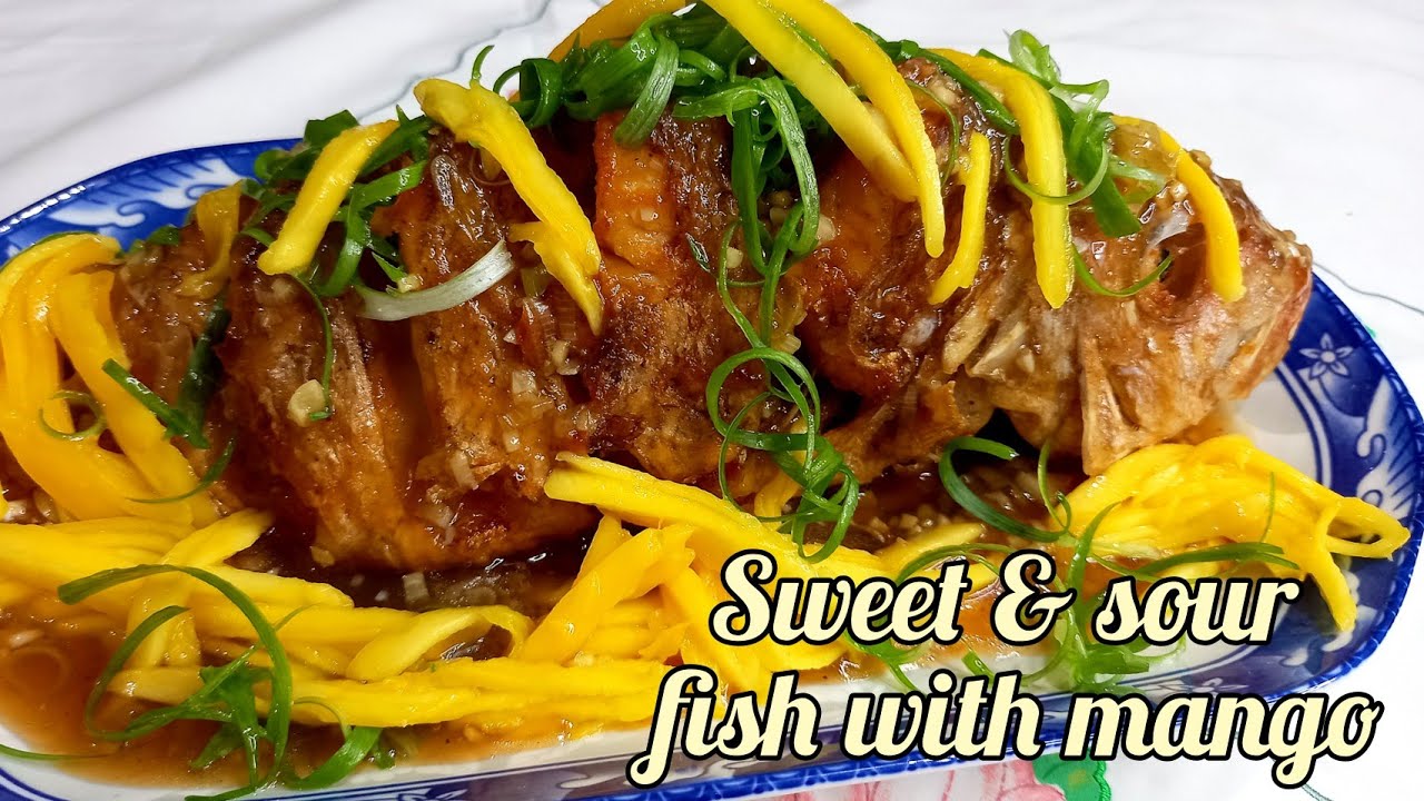 Sweet & Sour Fish with mango | Isdang bisugo (easy recipe) - YouTube