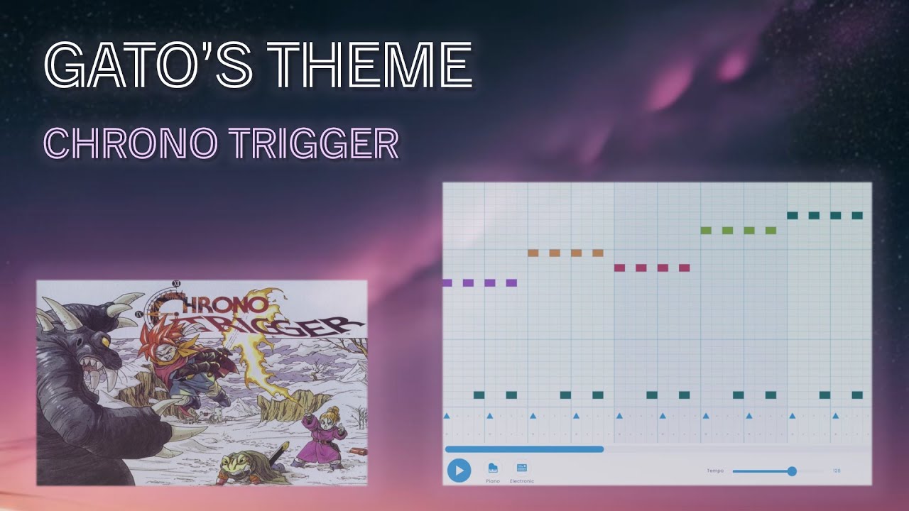 GATO'S THEME from Chrono Trigger but it's a Chrome Music Lab cover ...