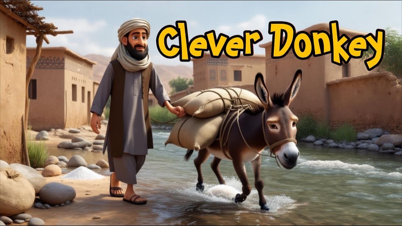 The Clever Donkey - A Story For Kids #Kidsstory #Englishsotiresforkids ...