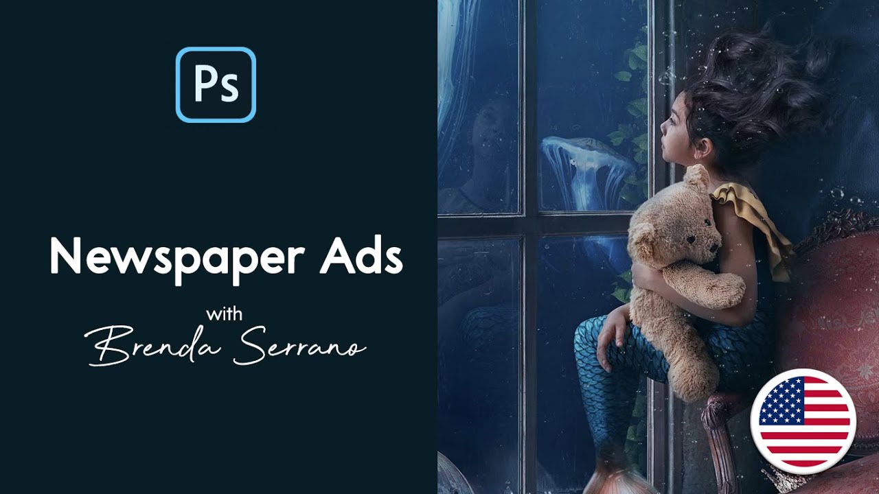 How to create an ad for Newspaper in Grayscale - YouTube