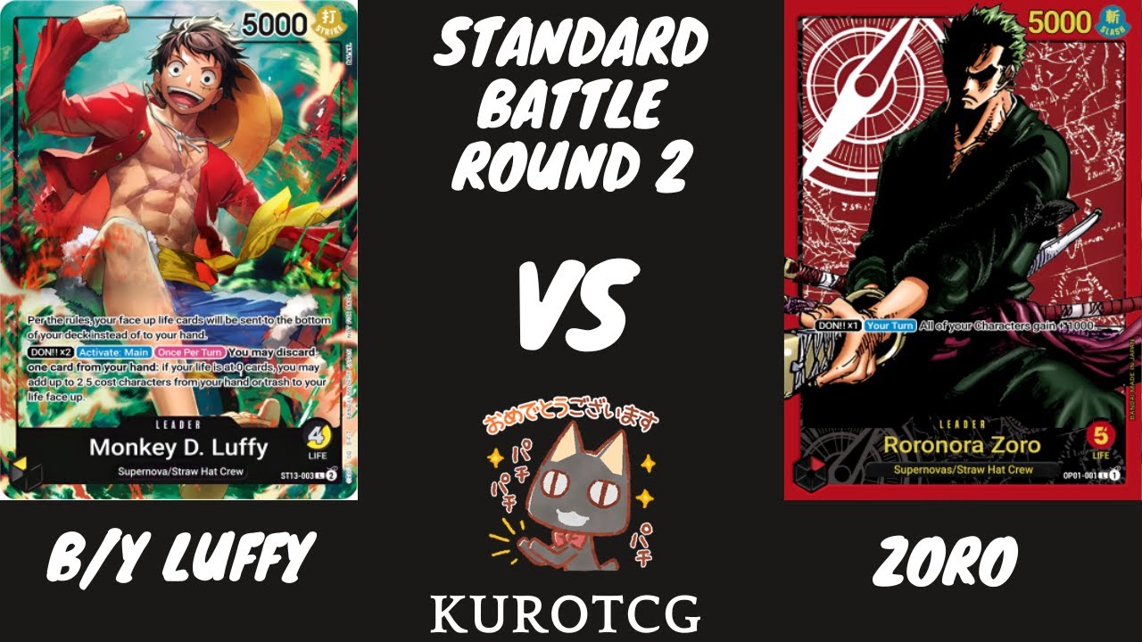 (OP08) BY Luffy vs Zoro! Rare and Sleeveless Locals Round 2! - YouTube