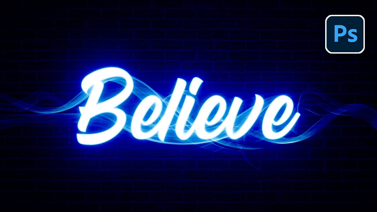 Neon Text Effect in Photoshop – Easy Tutorial in Just 3 Minutes! - YouTube