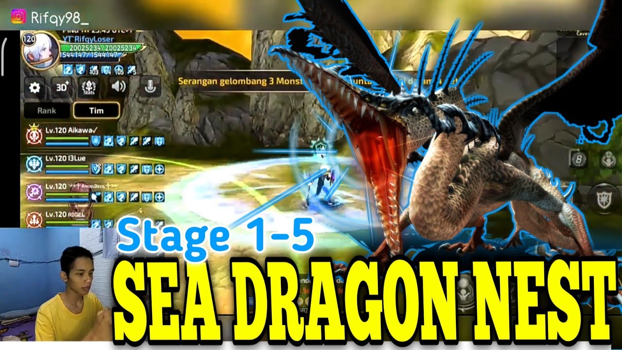 DRAGON NEST : SEA DRAGON STAGE 1-5 | WINTER DRAGON NEST (Mobile) - YouTube