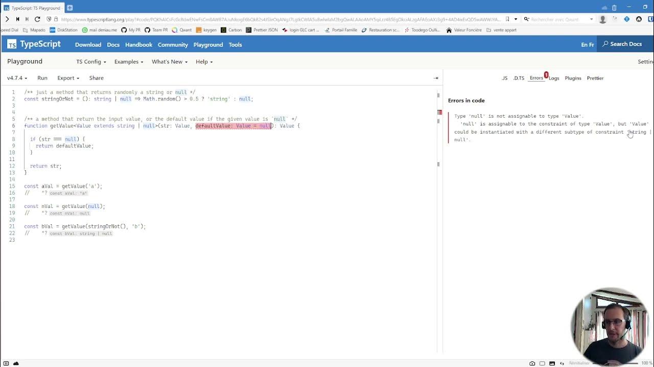 Astuce Typescript B Could Be Instantiated With A Different Subtype Of Constraint A Youtube